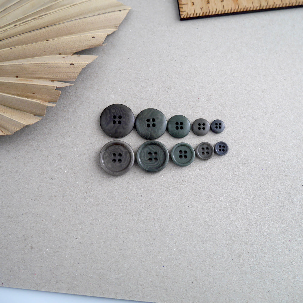 Corozo Button Grey 20mm Mindful Sewing at A KIND CLOTH