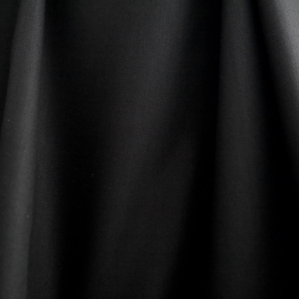 Black Organic Cotton Poplin | Fabrics | Organic Cotton – A KIND CLOTH