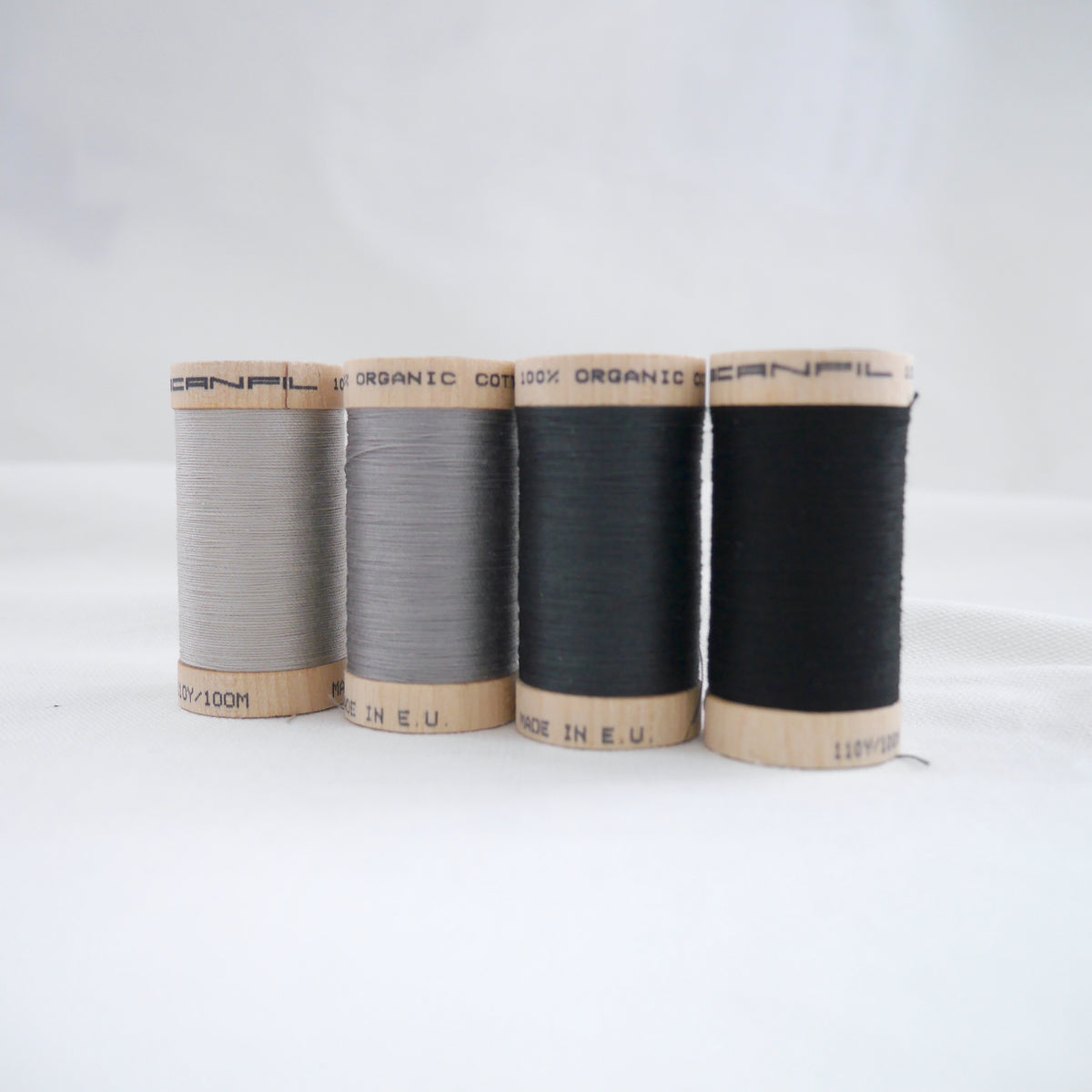 Scanfil Organic Cotton Sewing Thread Charcoal - A KIND CLOTH