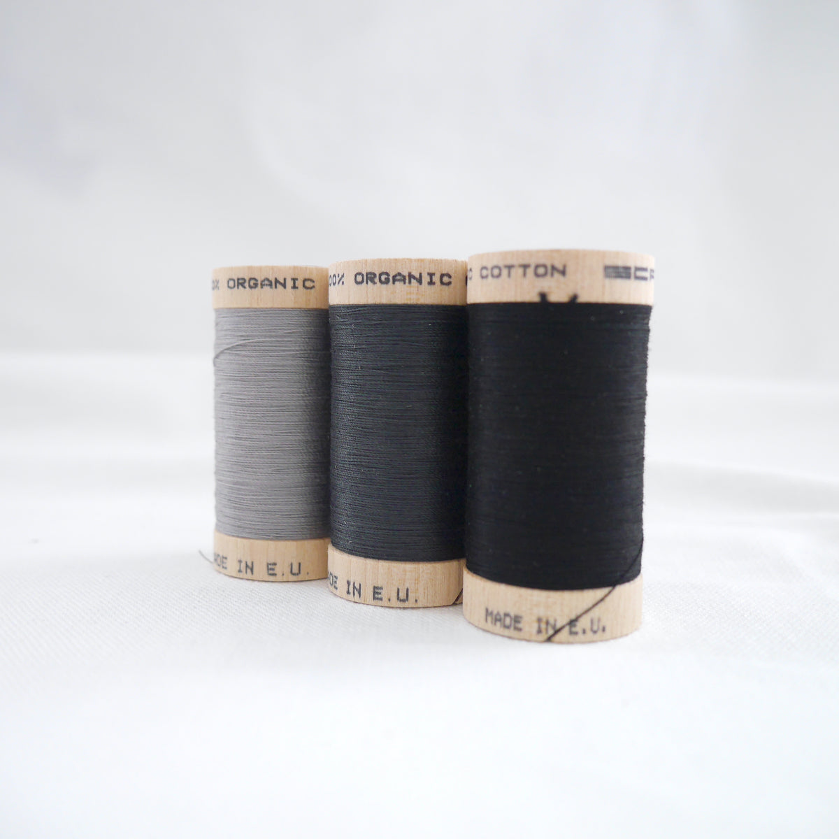 Scanfil Organic Cotton Sewing Thread Charcoal - A KIND CLOTH